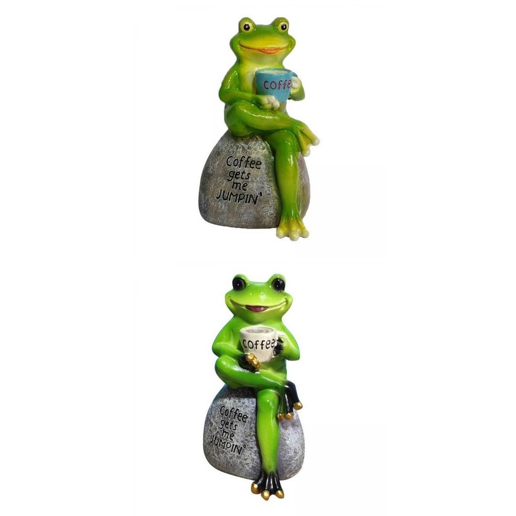 2x Cartoon Figurki Żaby Ogród Rzeźby Zwierząt - 13649773003 - oficjalne ...