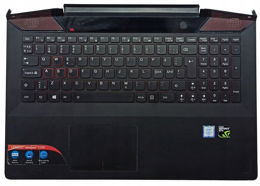 Palmrest Klawiatura Lenovo IdeaPad Y700-15ISK KL.5 - 12890470897 - oficjalne archiwum Allegro