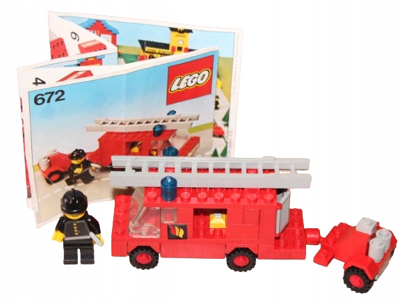 LEGO CITY TOWN LEGOLAND 672 INSTRUKCJA STRAŻ POŻARNA unikat ZESTAW ...