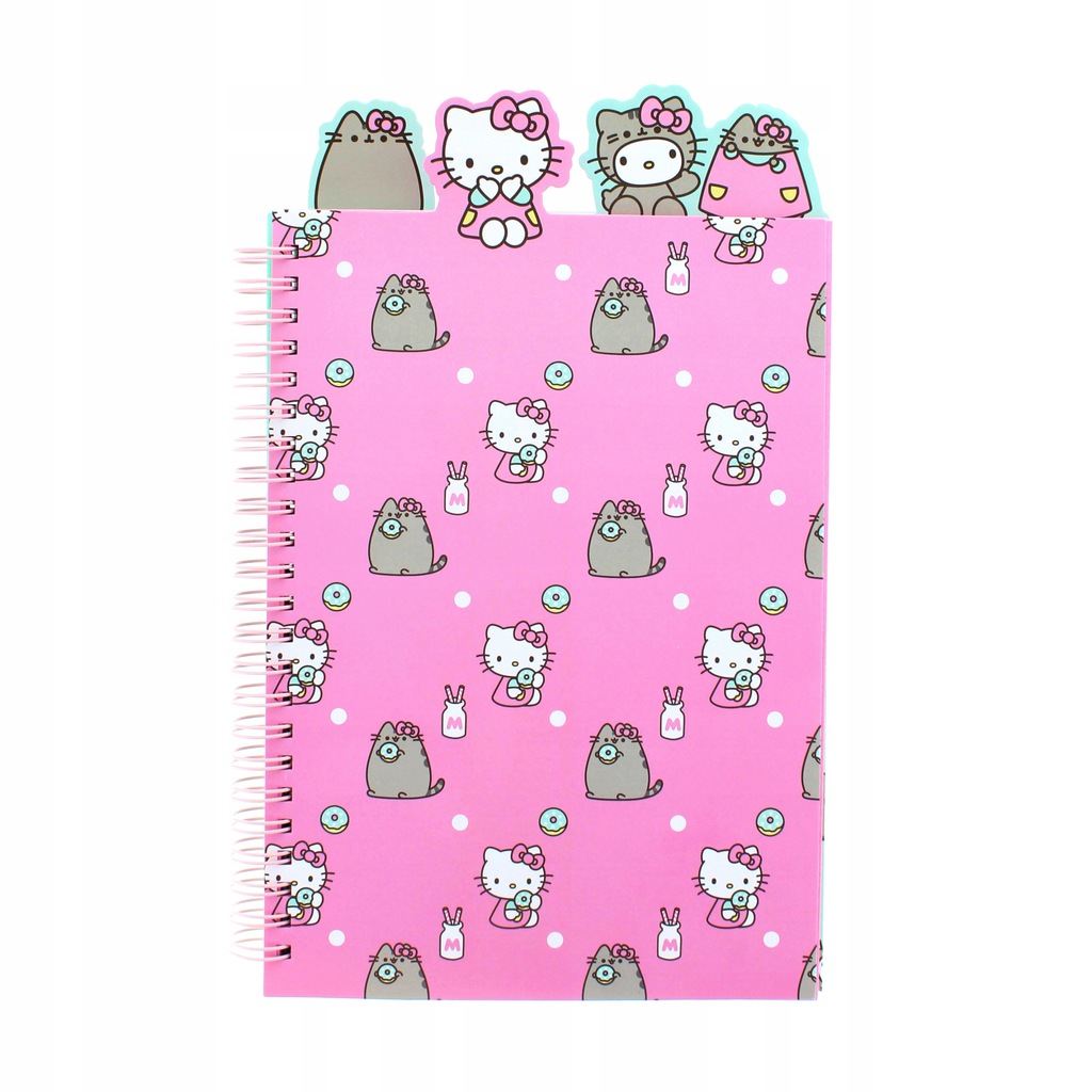 PUSHEEN notes z ozdobnymi znacznikami zeszyt LINIA - 10711303052 ...