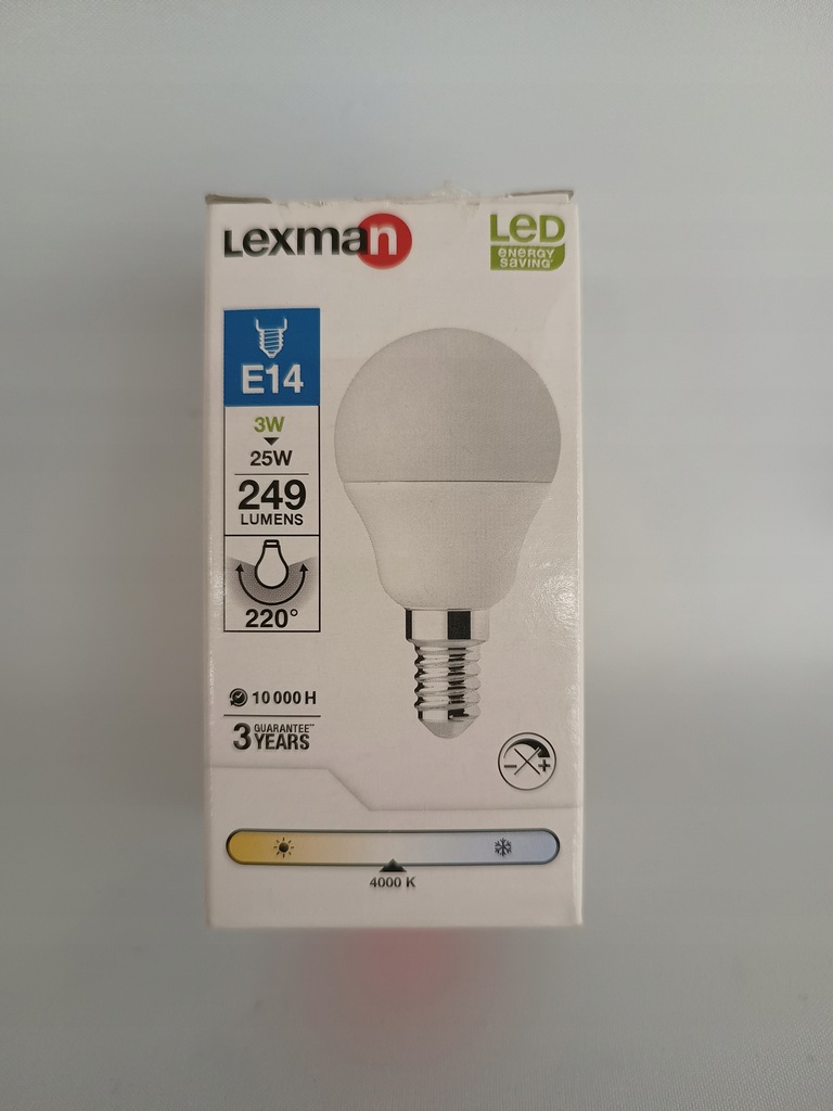 Żarówka Lexman LED E14 3W 249lm A+ / Okazja ! - 12698031213 - oficjalne ...
