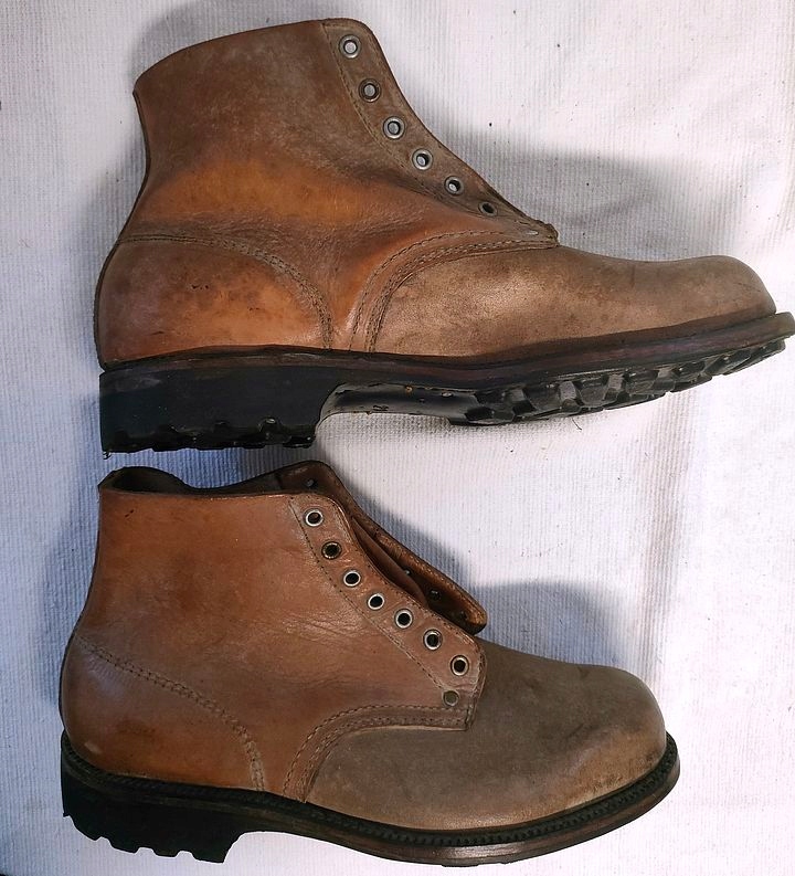 Stare skórzane buty robocze PRL 28cm 43 męskie - 15088849600 ...