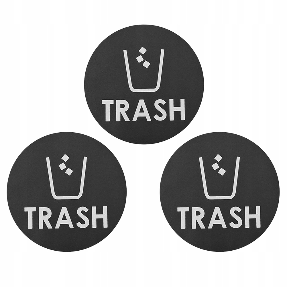 STICKERS -FRIENDLY TRASH BIN SIGNS VINYL DECAL - 15194293799 ...