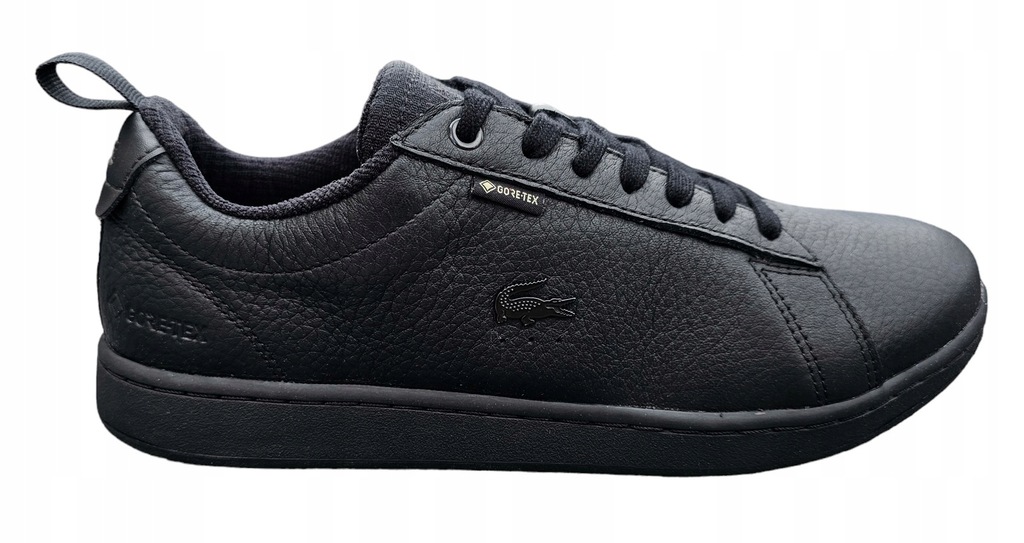 Buty LACOSTE CARNABY EVO GTX czarne skórzane z membraną GORE-TEX 40 ...