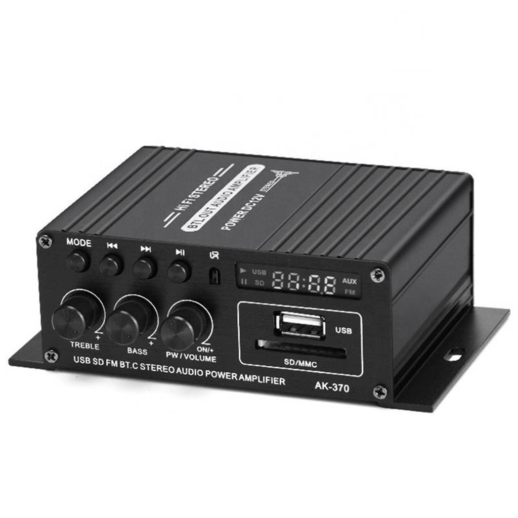 AMPLITUNER WZMACNIACZ STEREO BLUETOOTH RADIO MP3 - 13118591573 - oficjalne archiwum Allegro