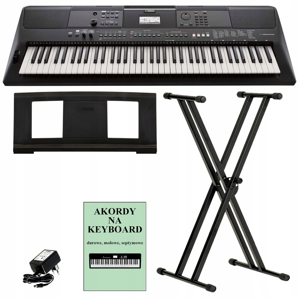 YAMAHA PSR-EW410 Keyboard 76 klawiszy + Statyw - 11412711206 - oficjalne archiwum Allegro