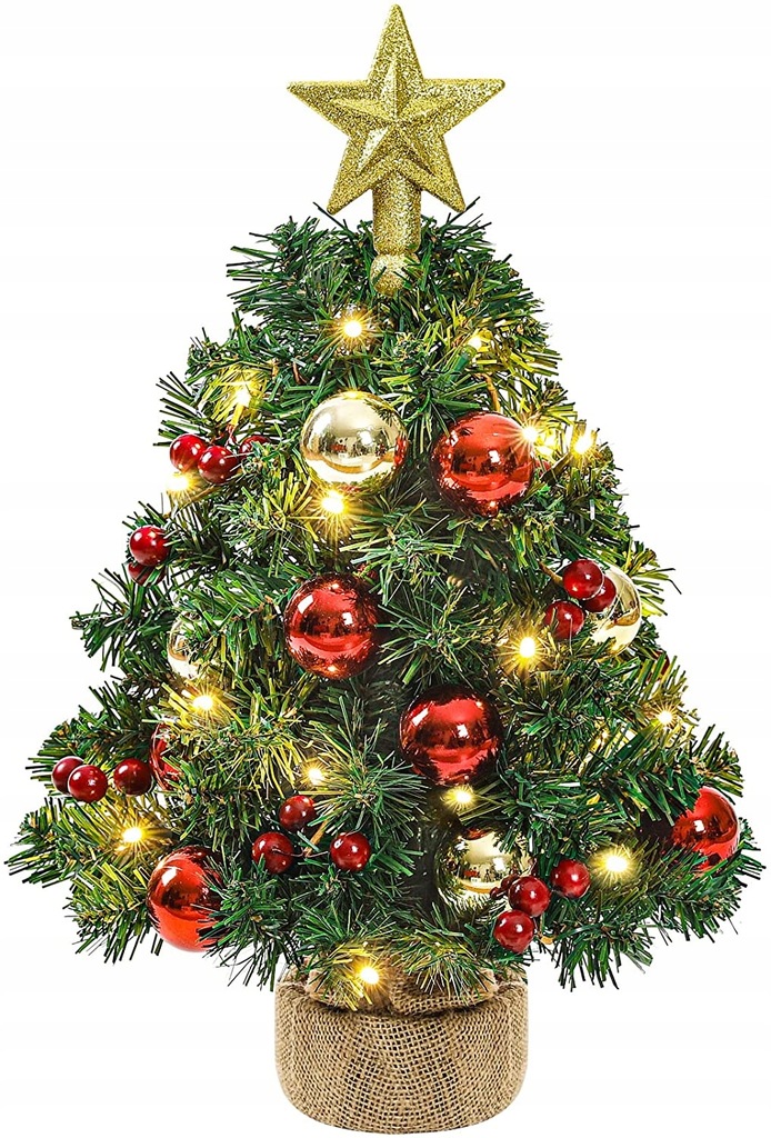 P8538 MINI CHOINKA SZTUCZNA Z OZDOBAMI 40cm - 12522963949 - oficjalne ...