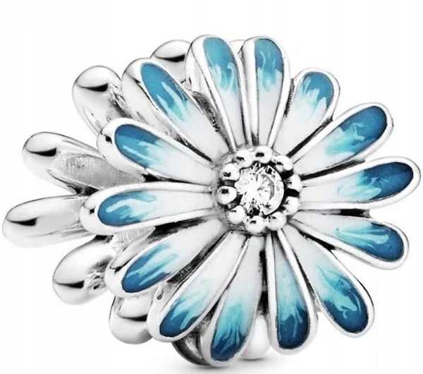 Charms błękitna stokrotka zawieszka do bransoletki - 14463925366 ...