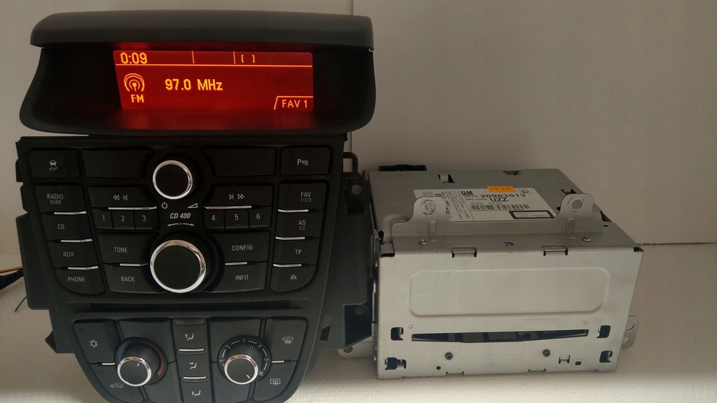 RADIO MP3 OPEL CD400 MERIVA B EKRAN PANEL KOMPLET - 12335958454 - oficjalne archiwum Allegro