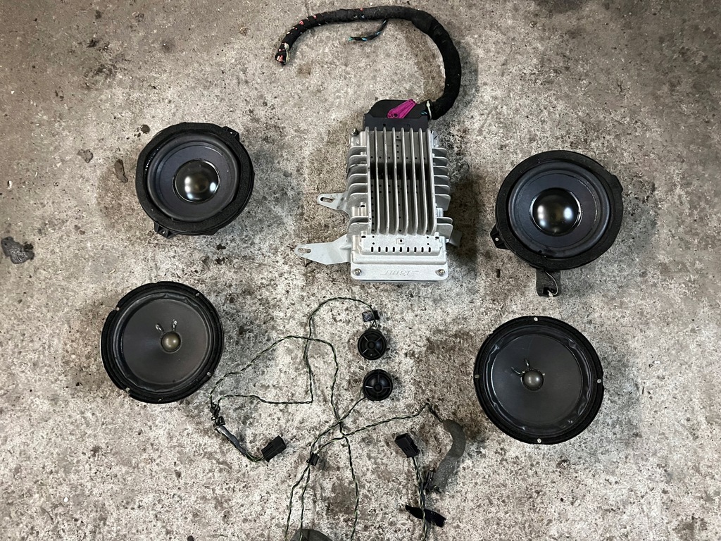 ZESTAW BOSE GŁOŚNIKI WZMACNIACZ AUDI TT 8N 98-06 - 13003549285 - oficjalne archiwum Allegro