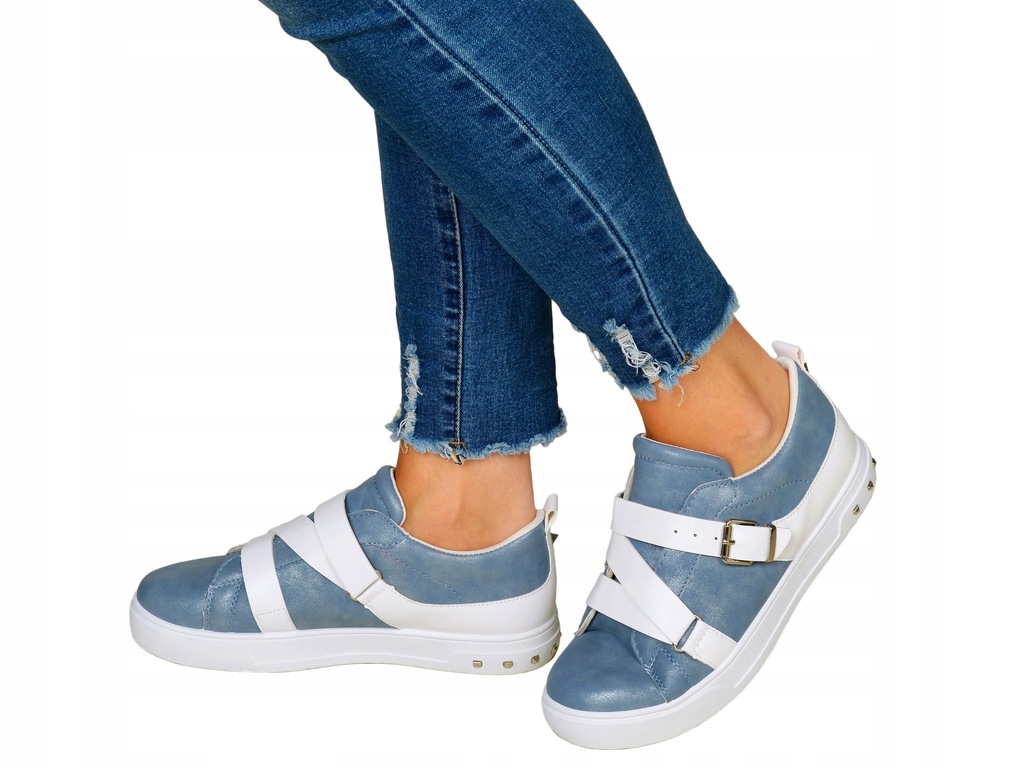 Buty sportowe ADIDASY damskie NIEBIESKIE /MB1968/ - 10454528023 ...