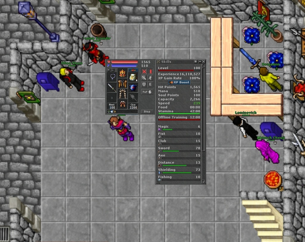 TIBIA MENERA @ 100 KNIGHT @ USA - 12659618071 - oficjalne archiwum Allegro