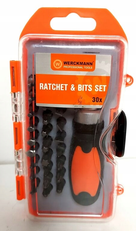 WERCKMANN RATCHET & BITS SET 30X - 11754920815 - oficjalne archiwum Allegro