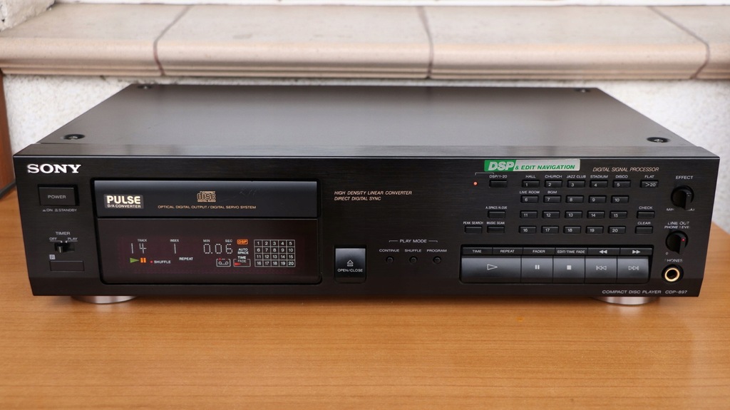 ODTWARZACZ CD SONY CDP-897 DSP 1992 SPRAWNY ŁADNY! - 12627170461 - oficjalne archiwum Allegro