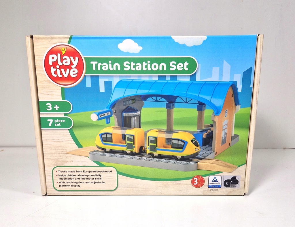 Dworzec kolejowy Play tive junior klocki drewniane - 12906730824 ...