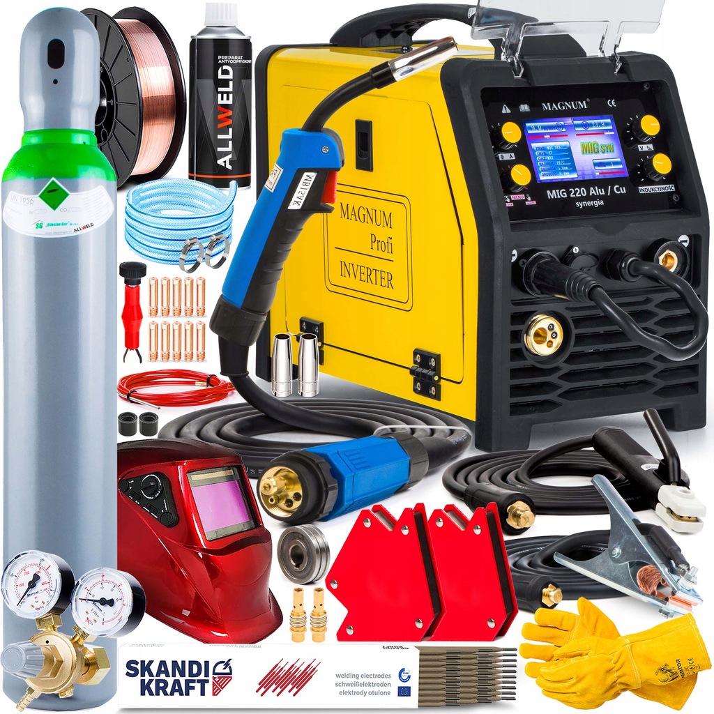 Spawarka MIGOMAT MAGNUM MIG MAG ALU SYNERGIA 200A - 9886793951 - oficjalne archiwum Allegro