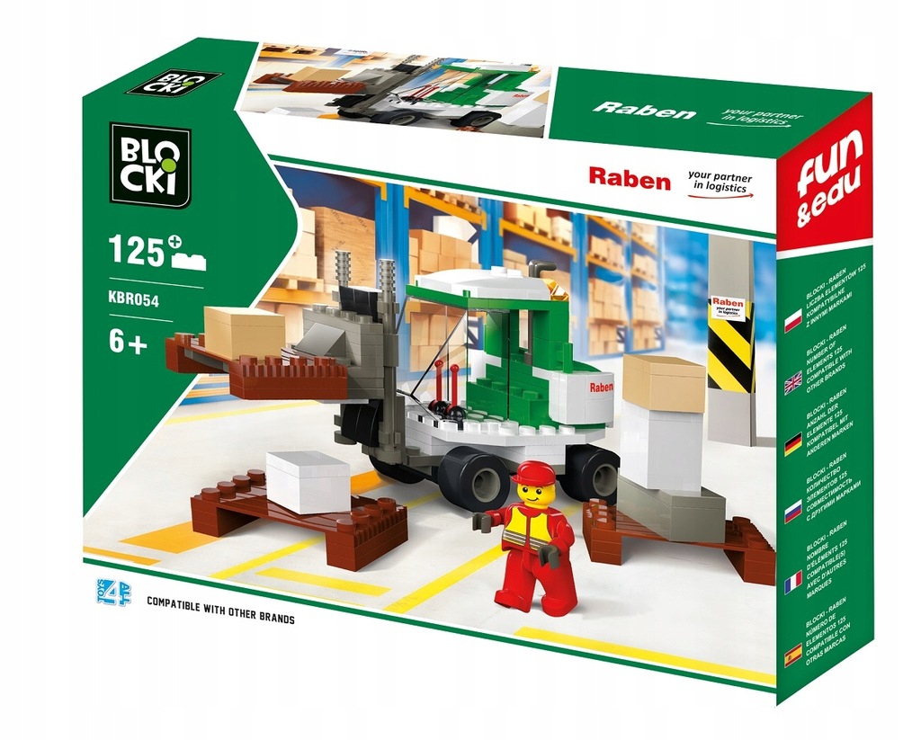 Klocki Blocki RABEN Wózek Widłowy 125el. - 13196569025 - oficjalne ...