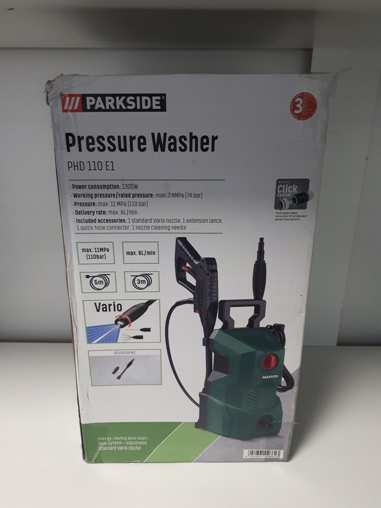 PARKSIDE Myjka ciśnieniowa PHD 110 E1 nieużywana - 13210641860 - oficjalne archiwum Allegro