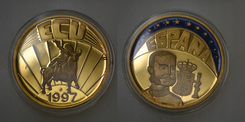 Hiszpania ECU 1997 rok od 1zł i BCM - 11681898103 - oficjalne archiwum Allegro