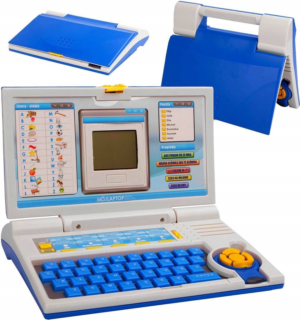 LAPTOP EDUKACYJNY DLA DZIECI Z MYSZKĄ uczy POLSKI - 11494139188 - oficjalne archiwum Allegro