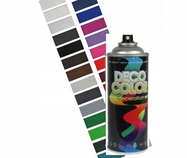 Farba lakier spray w spreju 400ml mix kolorów DECO - 5999653955 ...