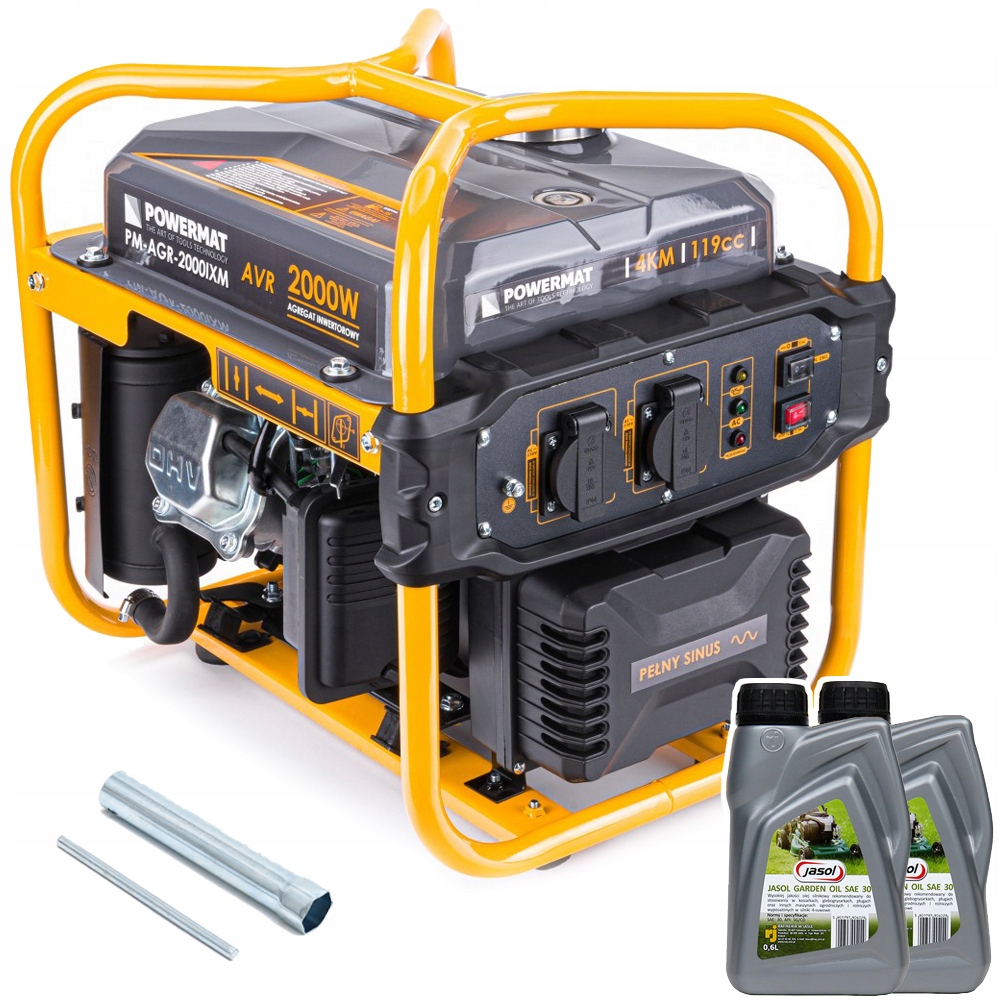 AGREGAT PRĄDOTWÓRCZY GENERATOR INWERTOROWY 2KW +OL - 12701635344 - oficjalne archiwum Allegro