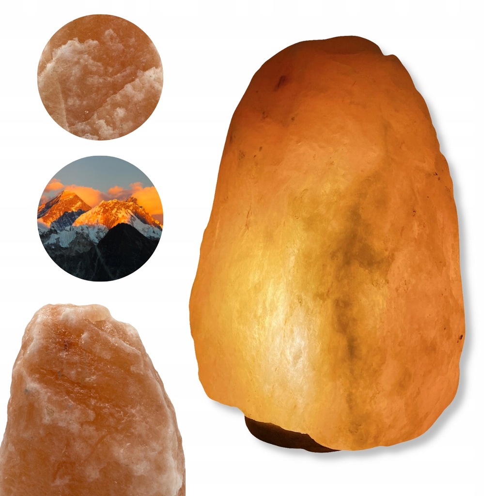 SOLNA LAMPA SÓL HIMALAJSKA DUŻA 15-20 KG JONIZATOR DEKORACJA WNĘTRZ ...