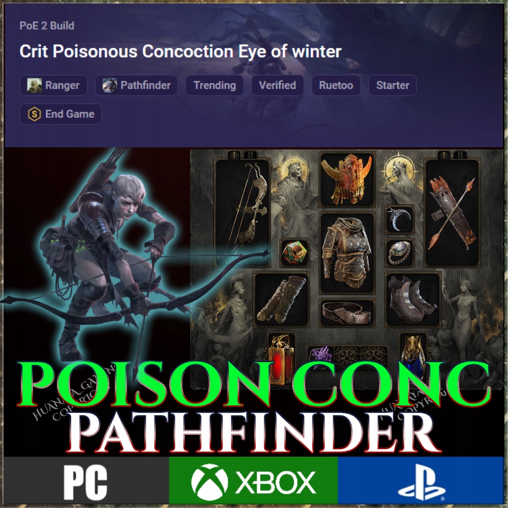 Path Of Exile 2 Endgame Zestaw S TIER+ Poison Concoction Pathfinder ...