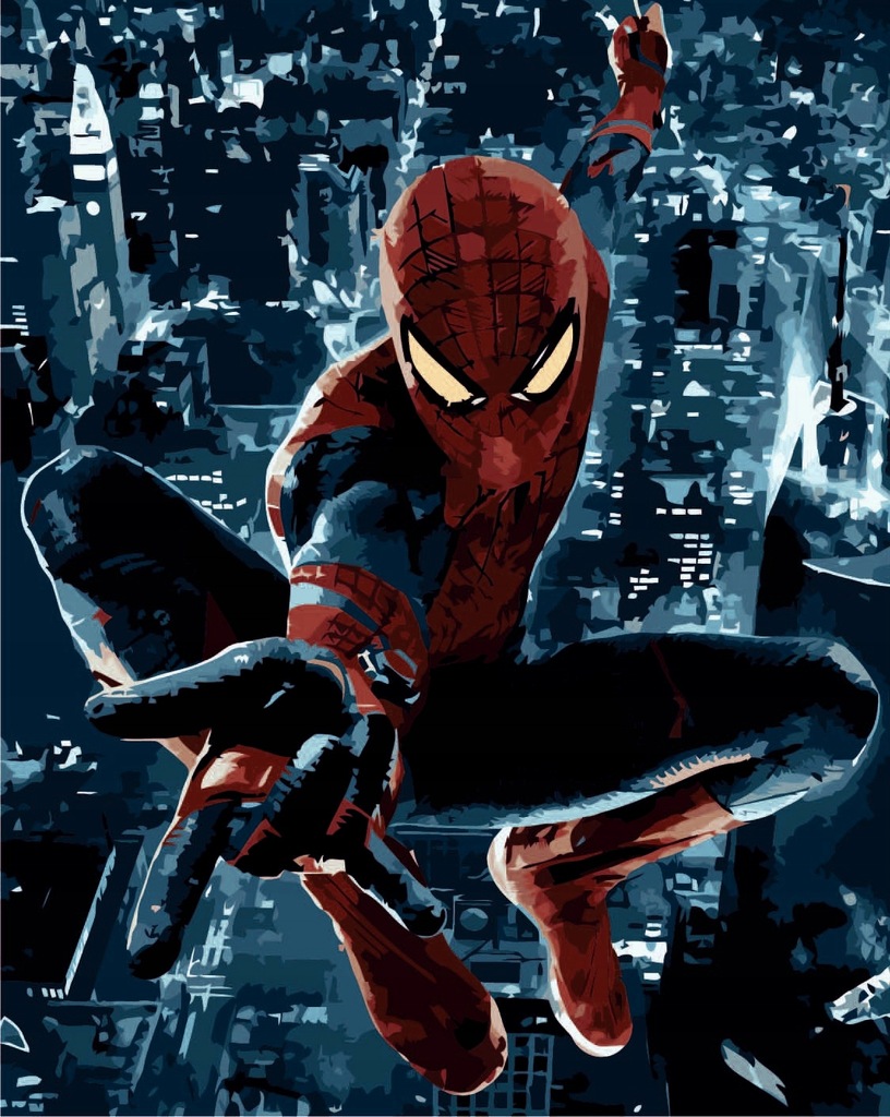 Obraz do MALOWANIA PO NUMERACH Spider-Man Marvel - 12134318050 ...