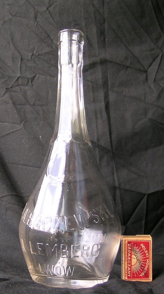 BACZEWSKI LWÓW, BUTELKA PO WÓDCE -SUPER DUŻA 31 cm - 13841005871 ...
