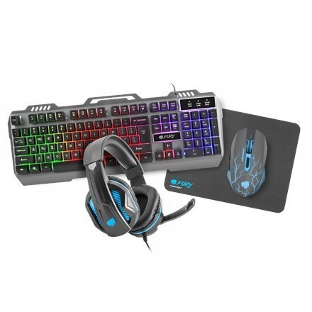 FURY GAMING COMBO SET 4IN1, KEYBOARD + MOUSE + HEA - 9038603590 ...
