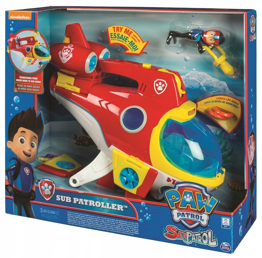 PSI PATROL SEA DUŻA ŁÓDŹ PODWODNA RAYDER 6040054 - 7534437693 ...