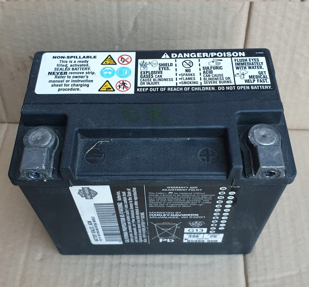 HARLEY DAVIDSON AGM AKUMULATOR 65989-90B 20Ah - 10671905591 - oficjalne ...