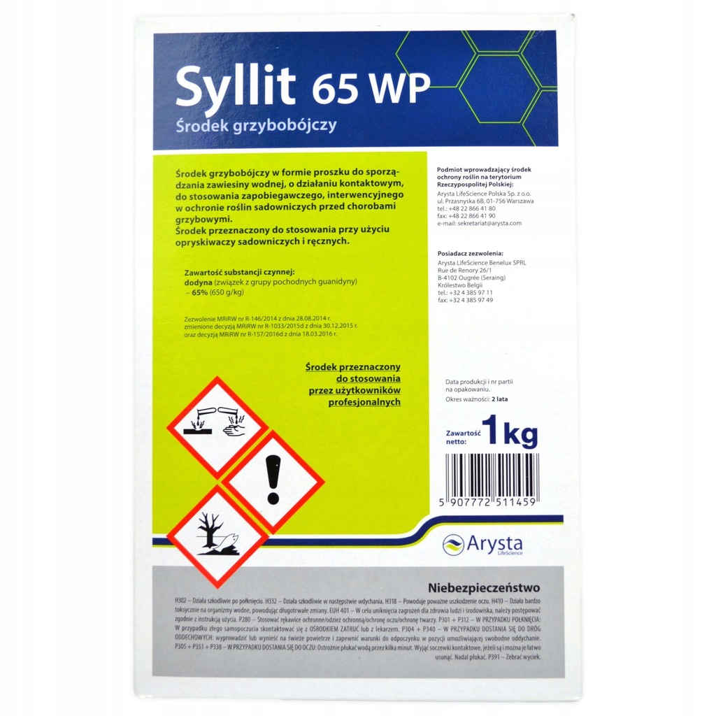 SYLLIT 65 WP 1kg ŚRODEK GRZYBOBÓJCZY UPL - 11857383168 - oficjalne ...