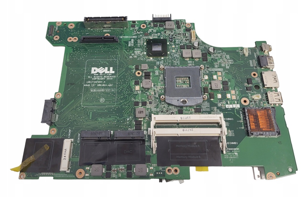 PŁYTA GŁÓWNA DELL LATITUDE E5520 10ELT15F001-A KRUG 15 UMA REV: A01 ...