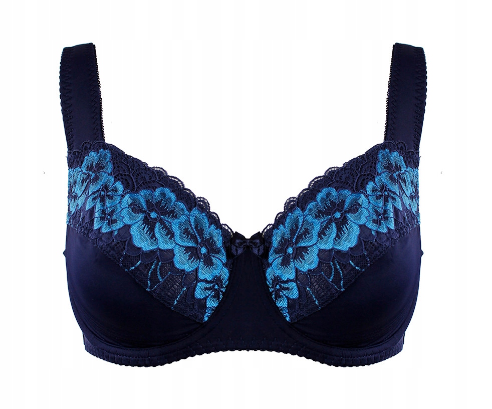 ANFEN MIĘKKI BIUSTONOSZ STANIK GRANATOWY 75E - 7914266939 - oficjalne archiwum Allegro