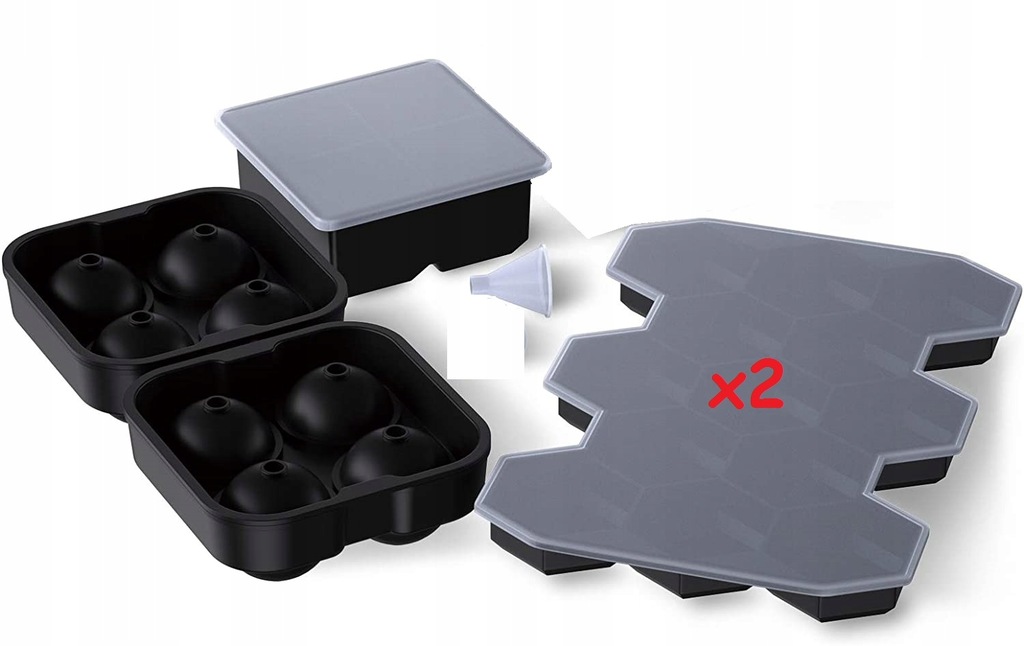 SAEYON silikonowe tacki na kostki lodu - 12725816620 - oficjalne ...