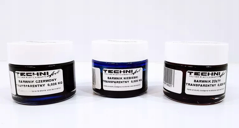 BARWNIKI DO ŻYWICY EPOKSYDOWEJ 3 KOLORY BARWNIK - 12394923537 - oficjalne archiwum Allegro