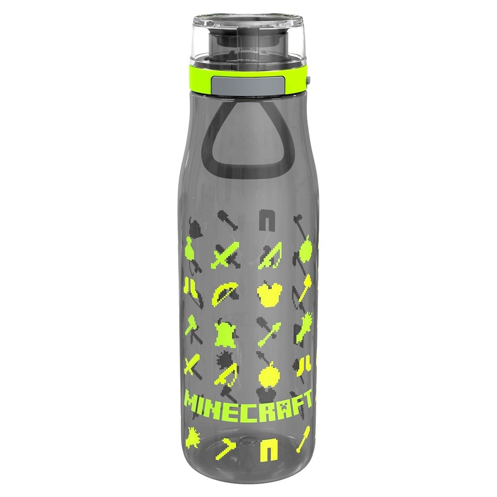 BUTELKA NA WODĘ NAPÓJ BIDON MINECRAFT Z BLOKADĄ - 8602962579 ...