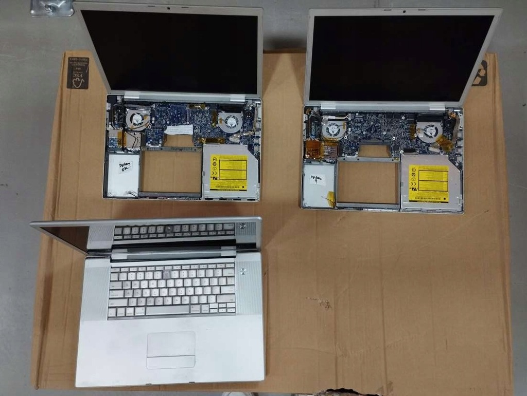 ZESTAW 3x LAPTOP APPLE MACBOOK PRO A1261 A1211 - 12623752968 ...