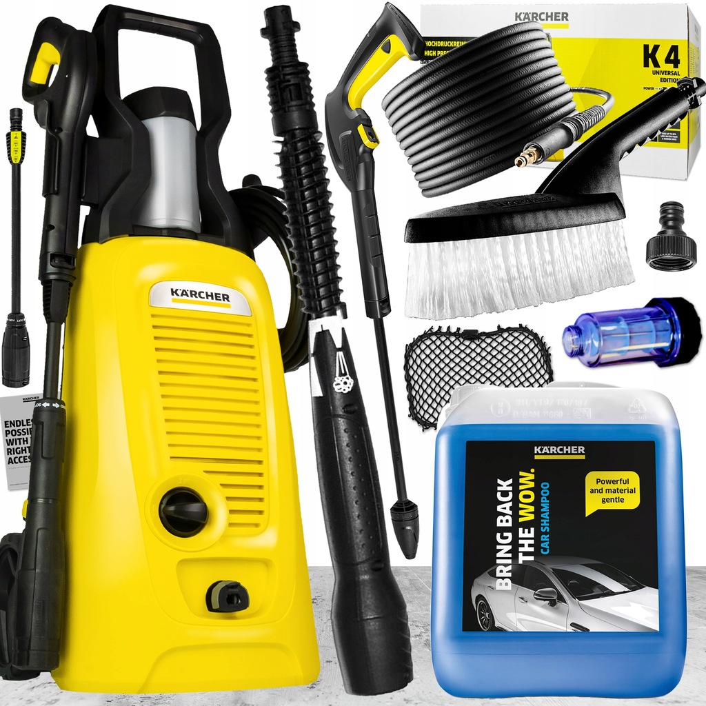 KARCHER MYJKA CIŚNIENIOWA K4 TURBO ZESTAW LANCA XL - 13875470150 - oficjalne archiwum Allegro