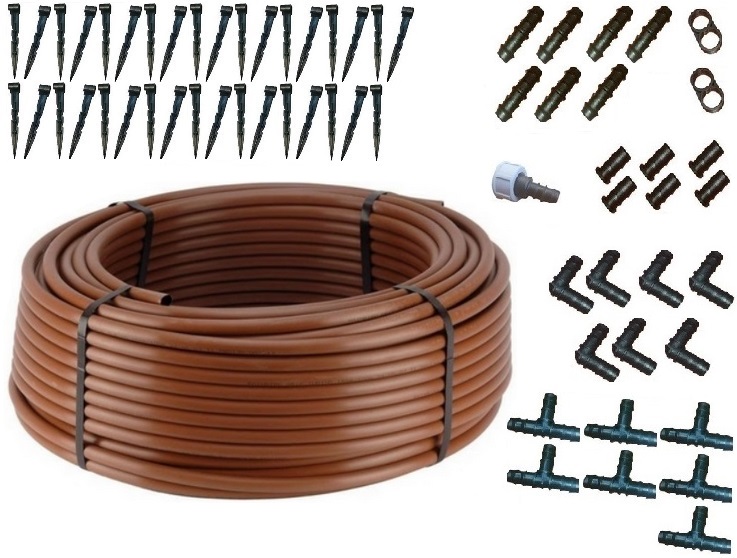 LINIA KROPLUJĄCA + AKCESORIA * 100m XFD RAIN BIRD - 6717758510 - oficjalne archiwum Allegro