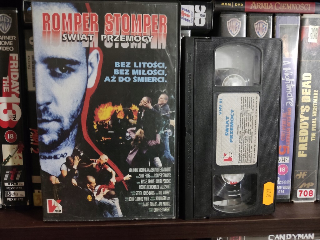 ROMPER STOMPER # RUSSEL CROWE # kaseta VHS - 15227880795 - oficjalne ...