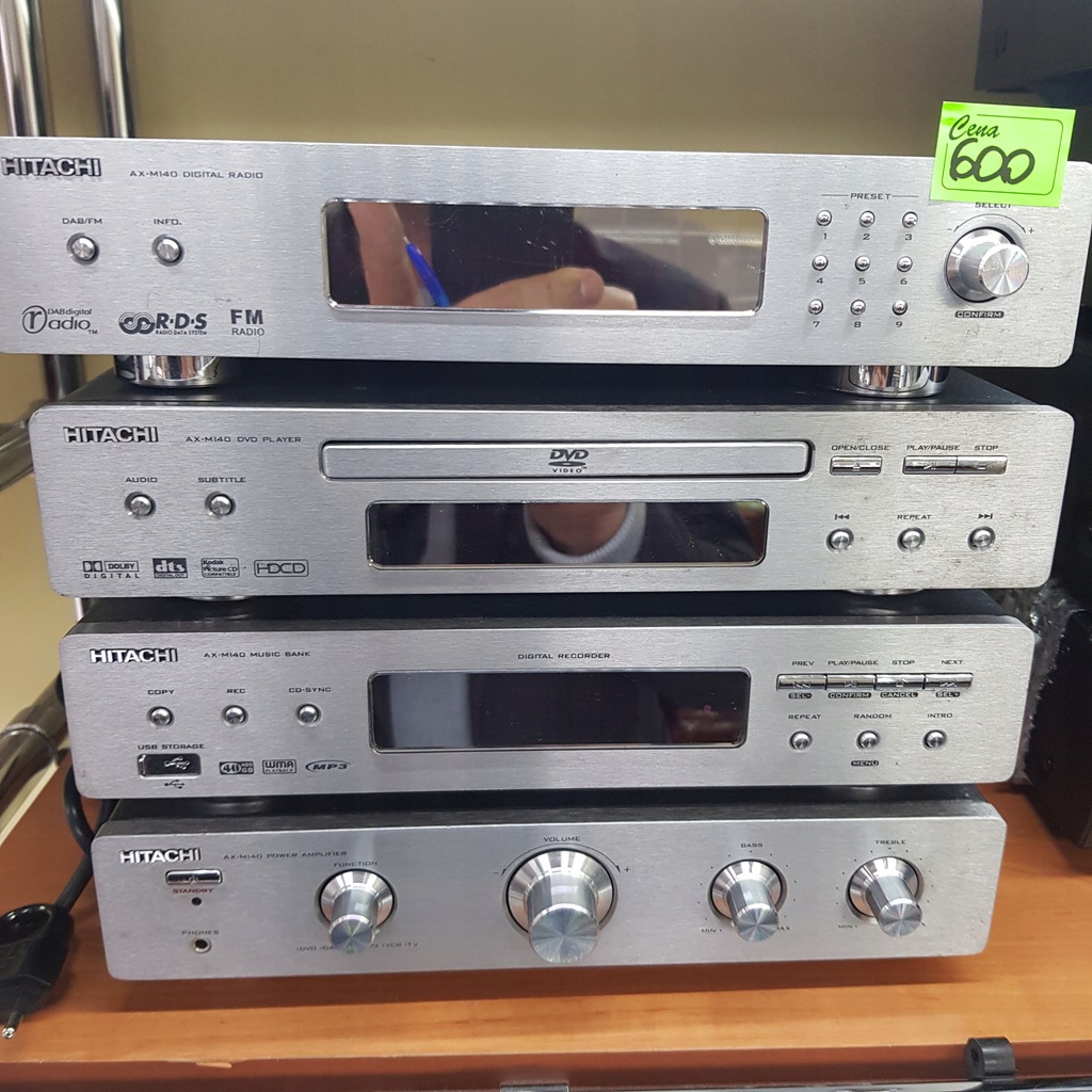 Wieża HITACHI AX-M140 radio DAB - 13463456208 - oficjalne archiwum Allegro