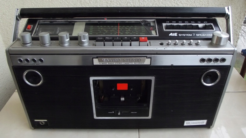 Williamsons Jumbo Radio Cassette Recorder AIE 2000 - 11548591473 ...