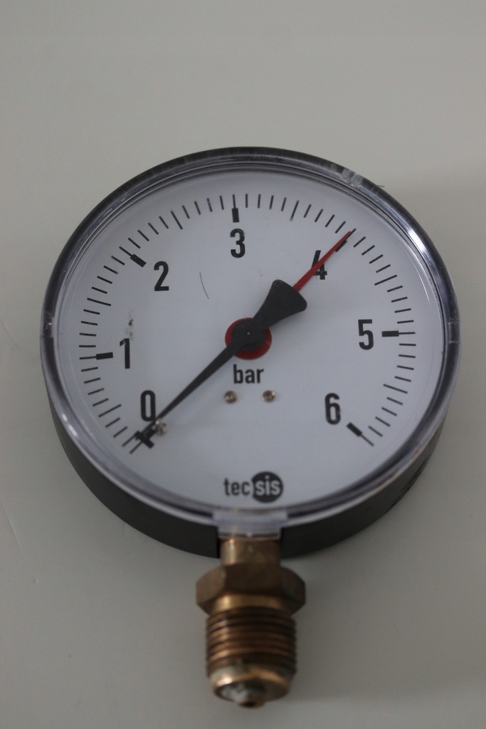 TECSIS manometr 0-6bar pionowy fi100mm 1/2'' - 13664586543 - oficjalne archiwum Allegro