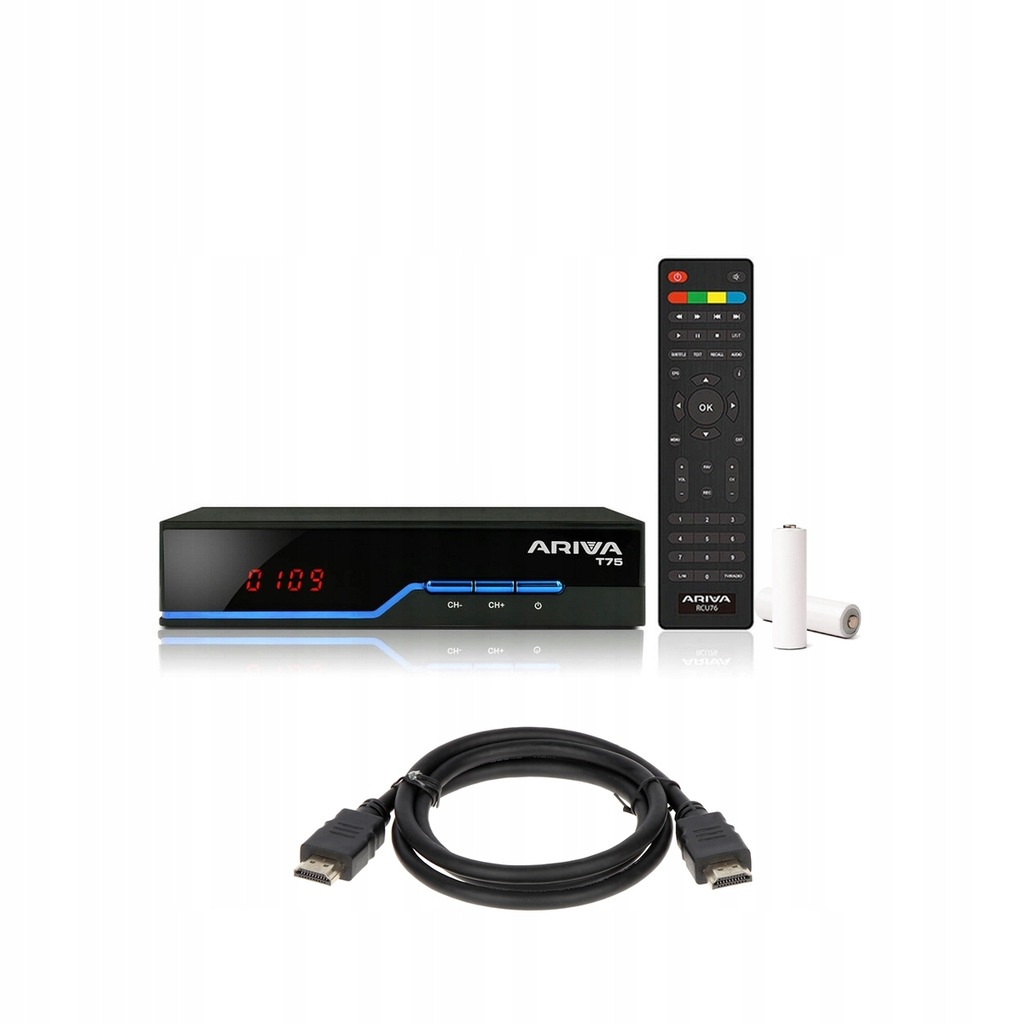 DEKODER TUNER FERGUSON ARIVA T-75 DVB-T2 - 11620879048 - oficjalne archiwum Allegro