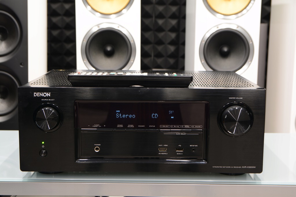 amplituner wzmacniacz do kina domowego stereo Denon AVR-X3200W z Atmos - 17196322887 - oficjalne ...