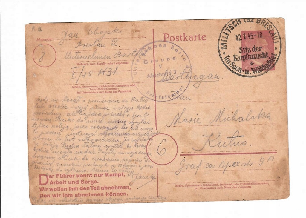 3 RZESZA OBOZ PRACY BARTHOLD 1945 - 12538274112 - oficjalne archiwum ...