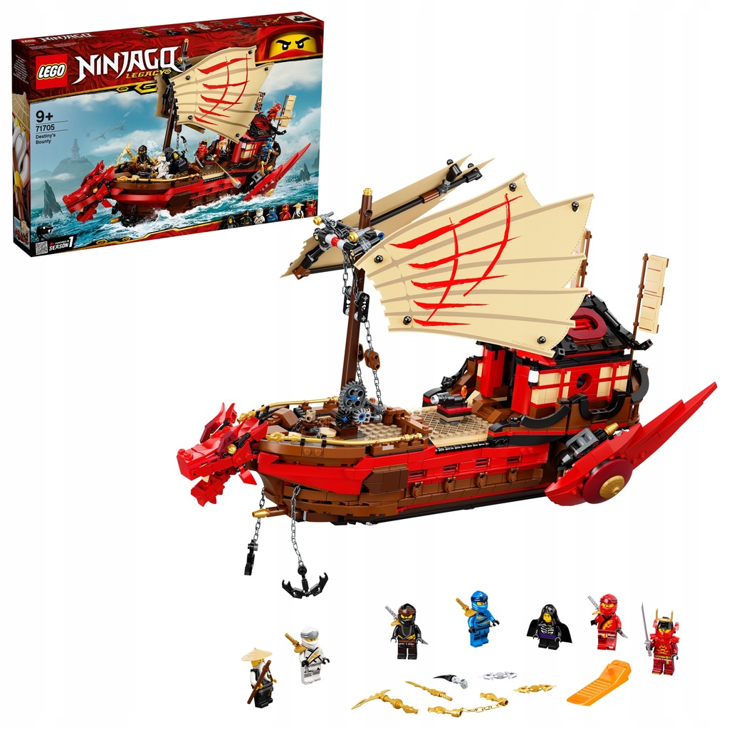 LEGO Ninjago Perła 71705 statek NINJA - 10439025218 - oficjalne ...